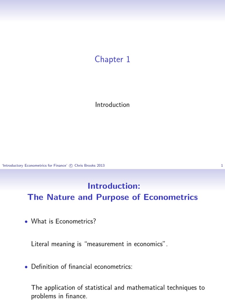 Introduction To Econometrics | PDF | Econometrics | Bayesian Inference