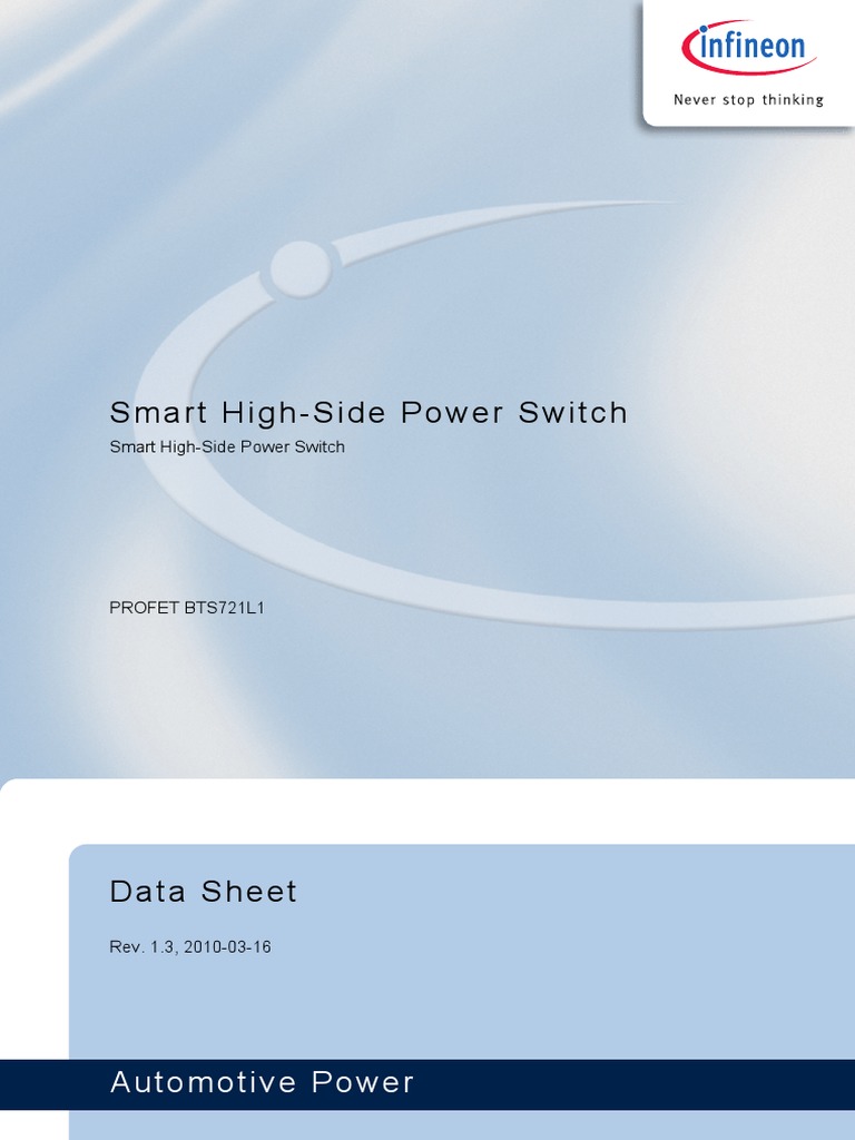 Smart High-Side Power Switch | PDF | Field Effect Transistor | Cmos