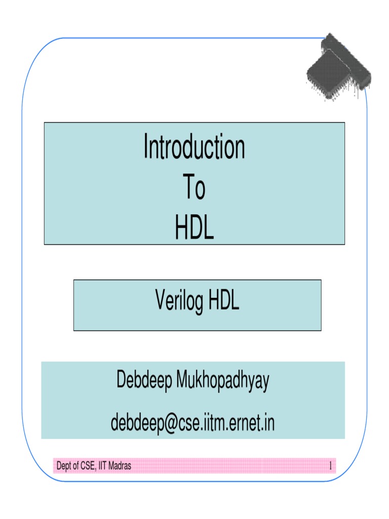 Verilog | PDF | Hardware Description Language | Digital Electronics
