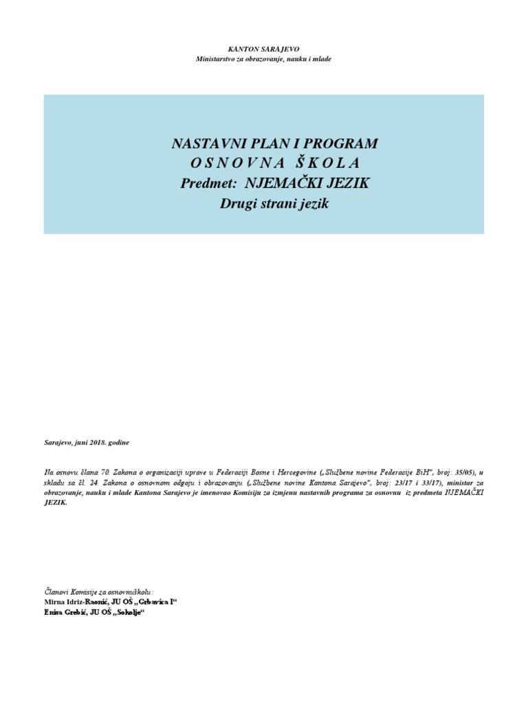 Njemacki Jezik - Drugi Strani Jezik 0 PDF | PDF