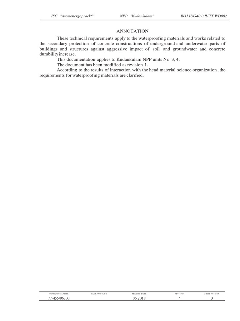 TT Water Proofing | PDF | Specification (Technical Standard) | Packaging And Labeling