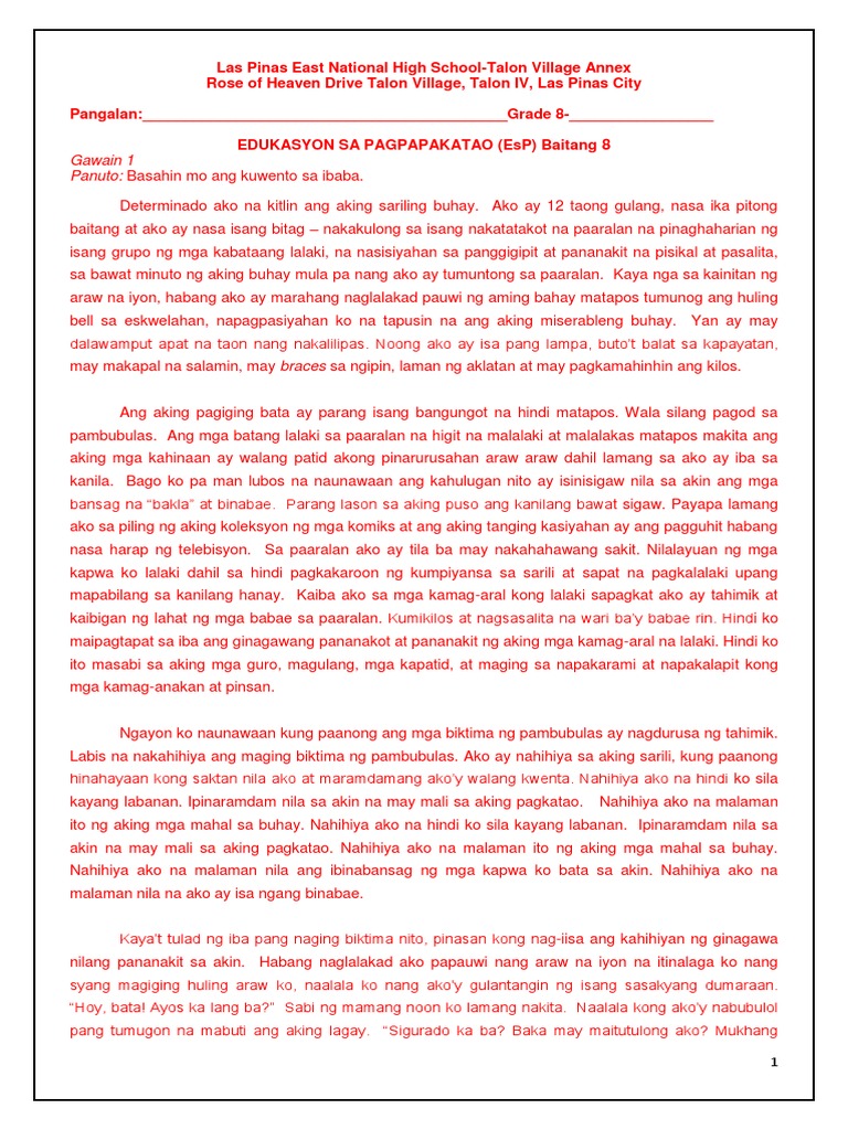 Bully Story | PDF