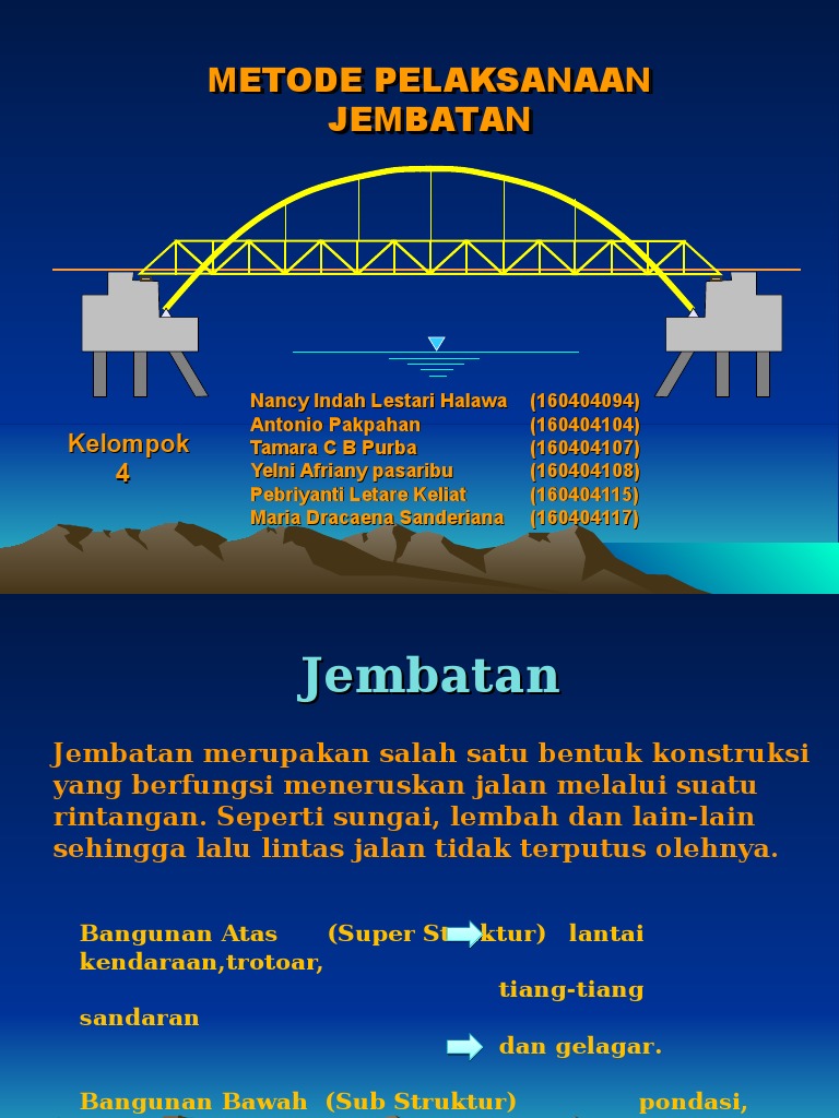 Metode Konstruksi Jembatan Beton | PDF | Teknologi & Rekayasa