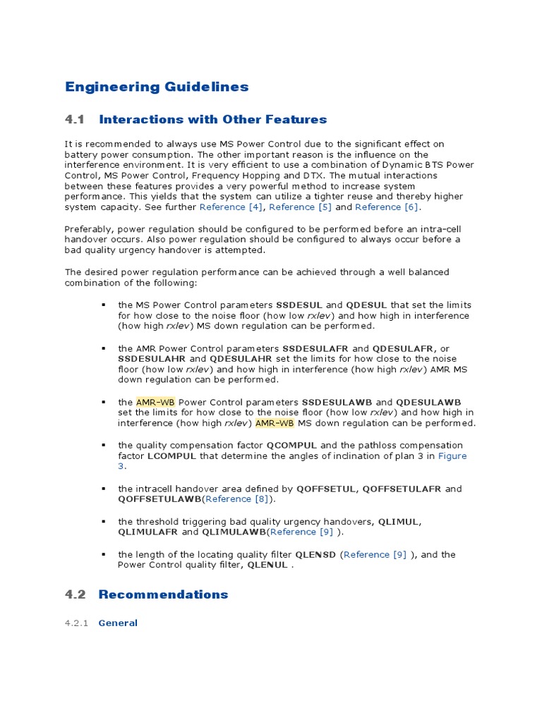 Engineering Guidelines: Interactions With Other Features | PDF | Filter ...