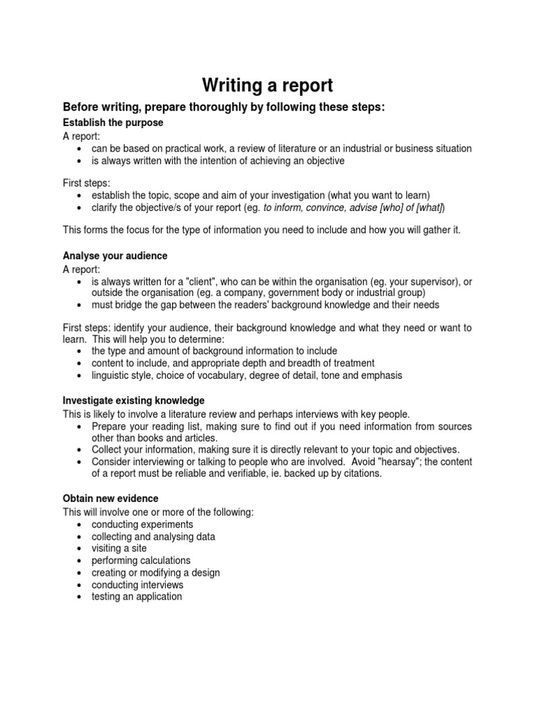 Writing Report | PDF