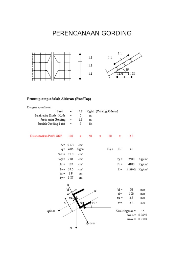 Perhitungan Baja | PDF