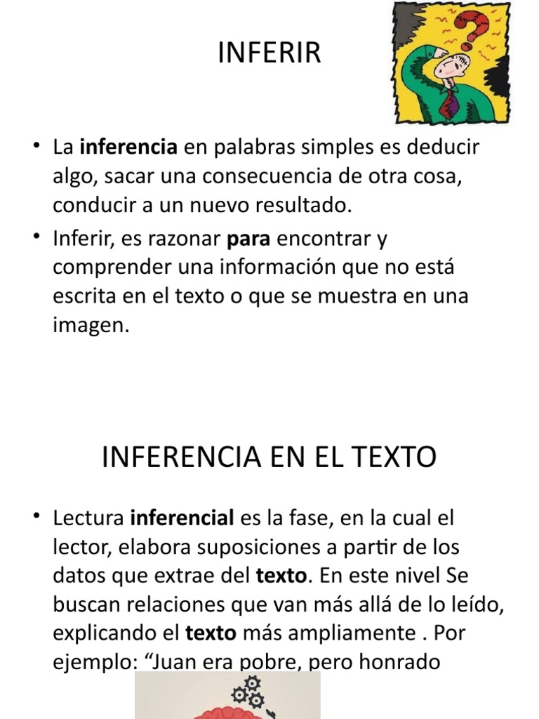 Inferir | PDF | Ciencia cognitiva | Conceptos psicologicos