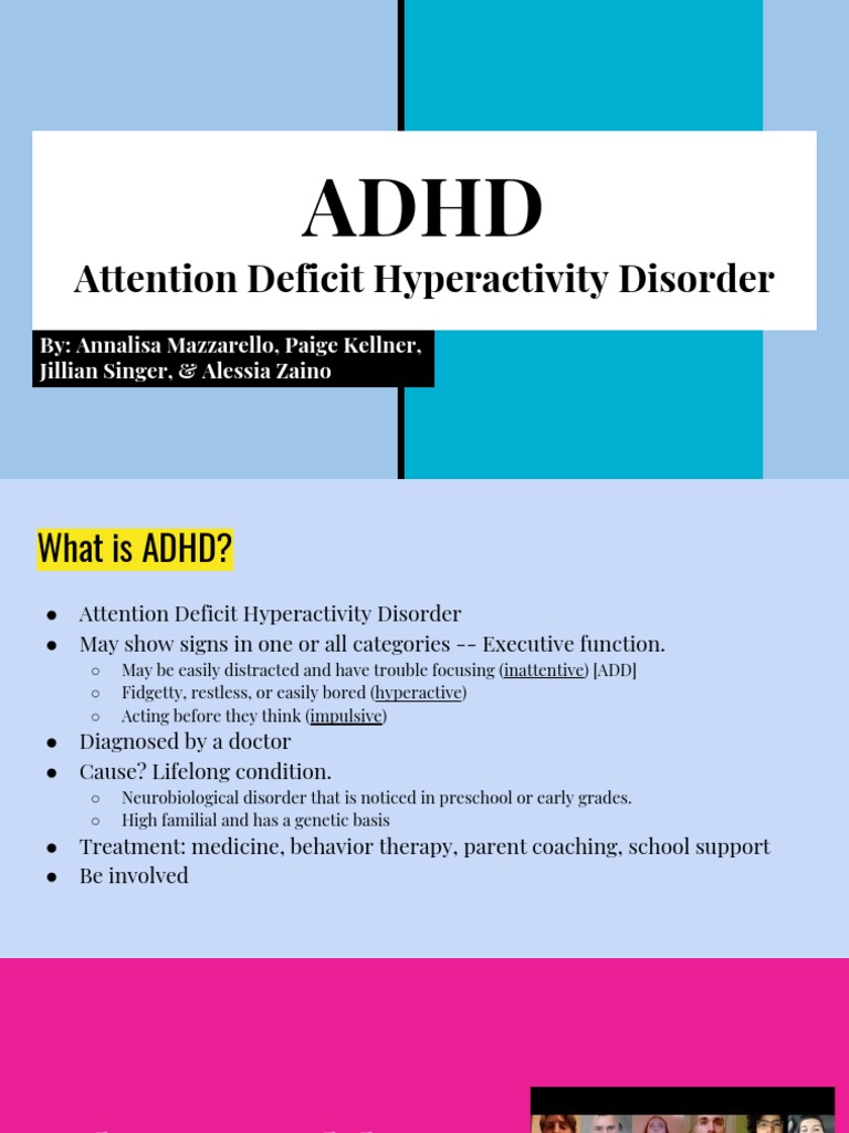 Adhd Attention Deficit Hyperactivity Disorder | PDF | Attention Deficit ...