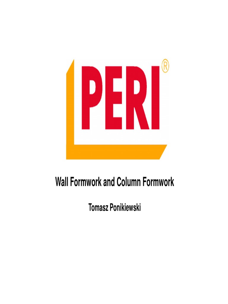 PERI Presentation 1 - Formwork Handset-Domino-Trio PDF | PDF ...