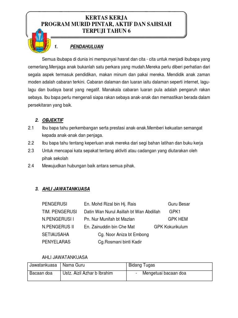 Kertas Kerja Tahun 6 Lepas UPSR | PDF