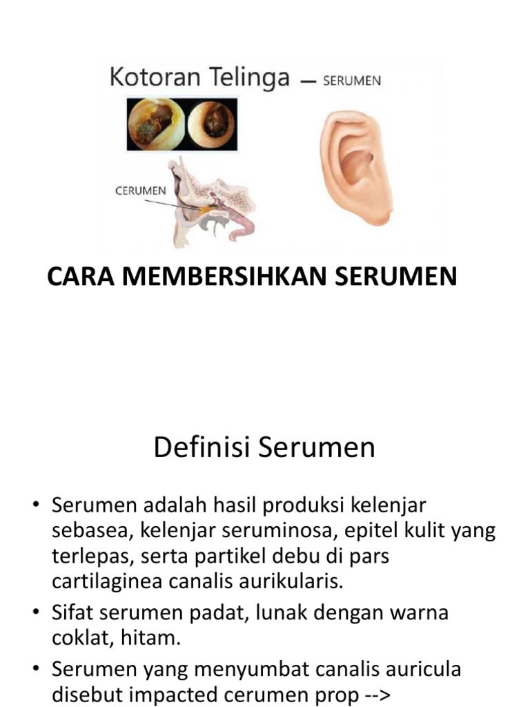 Cara Membersihkan Serumen | PDF | Kesehatan Holistik
