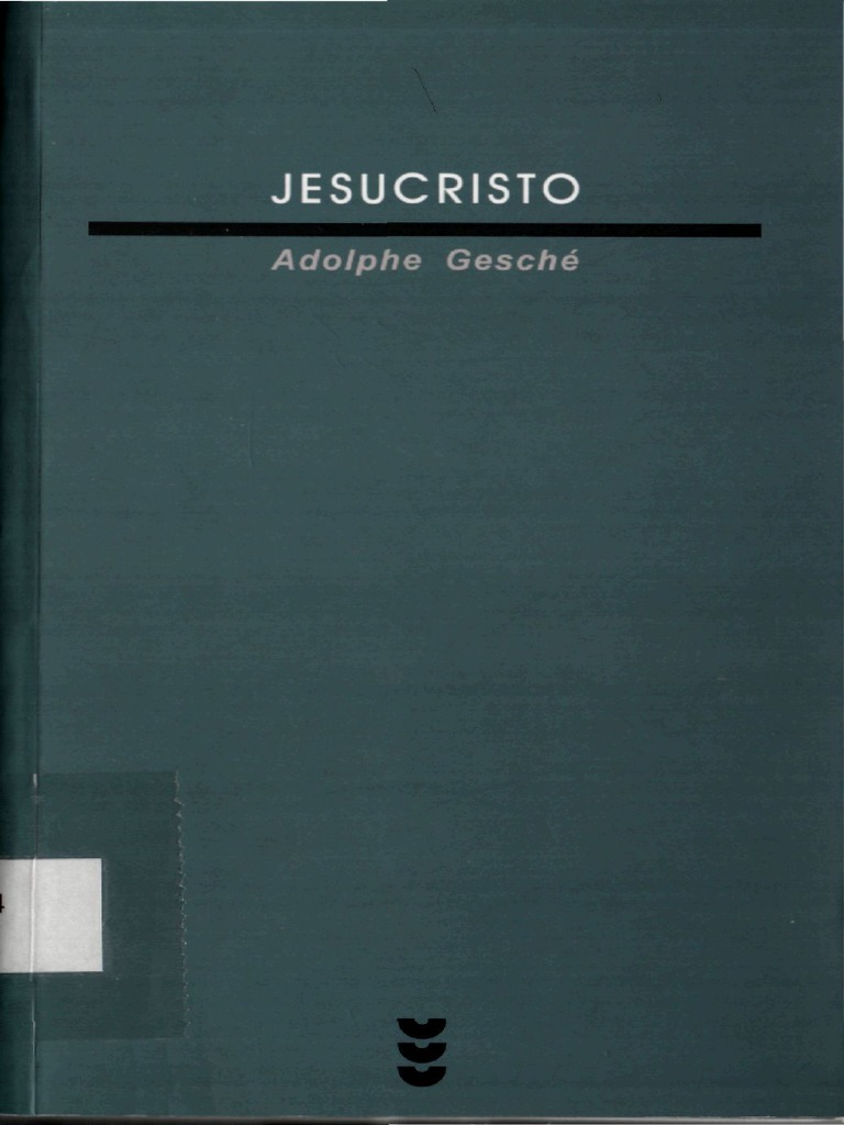 Adolphe Gesché Jesucristo PDF | PDF