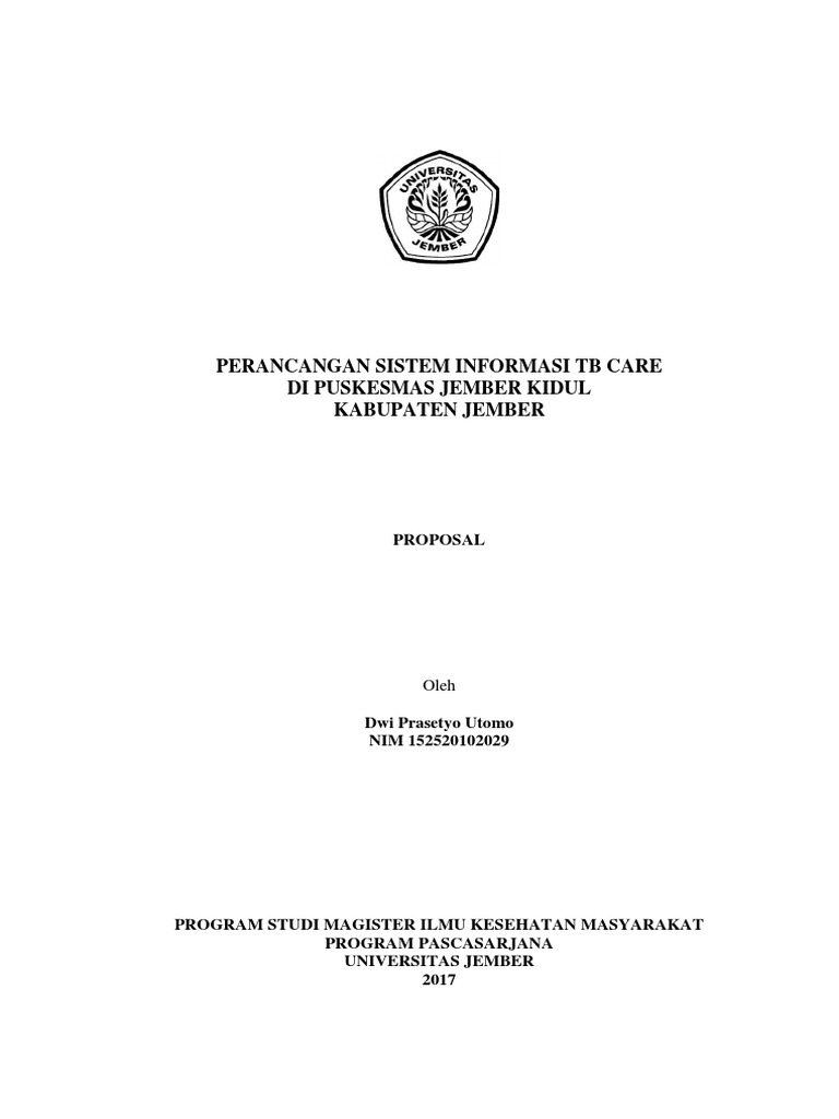 Template Proposal Tesis Kualitatif IKM Univerisitas Jember Baru | PDF