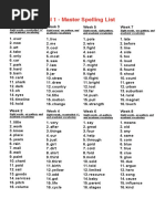 Grade 2 Spelling Words Overview | PDF | Nature