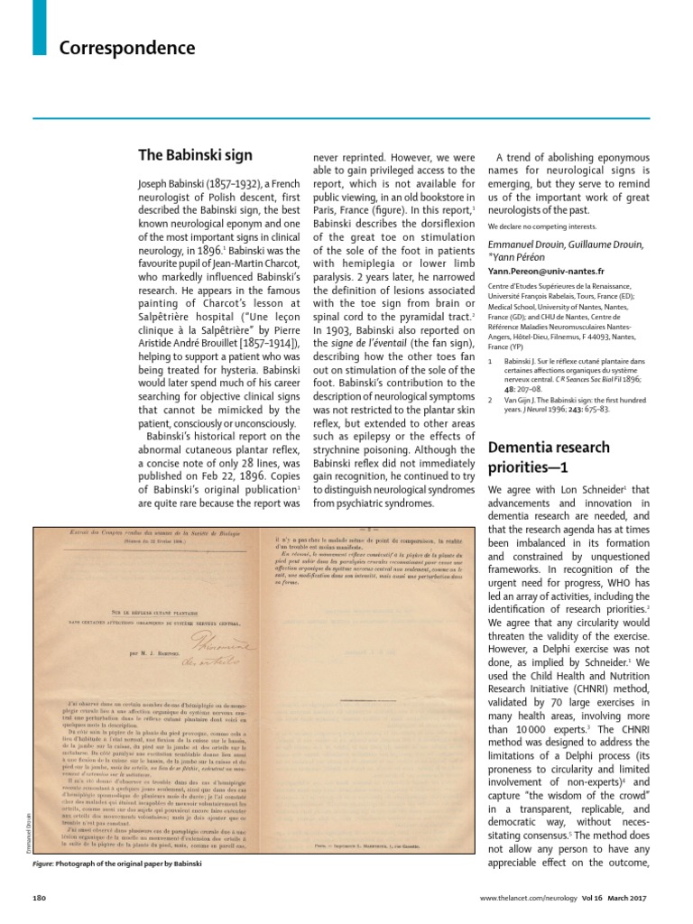 Babinski Sign | PDF | Neurology | Neurological Disorders