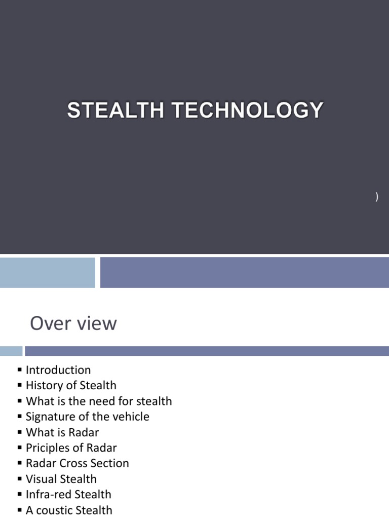 Stealth Technology Report | PDF | Radar | Microwave Technology