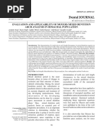 Mixed Dentition Analysis | PDF | Orthodontics | Human Tooth