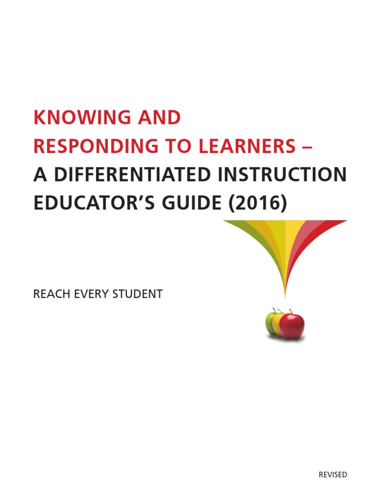 DI Educators Guide - Print PDF | PDF | Differentiated Instruction ...