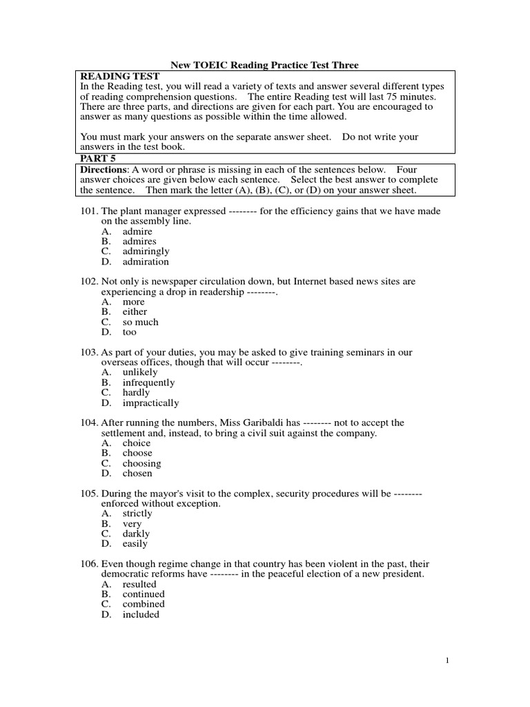 Toeic | PDF | Voicemail | Résumé
