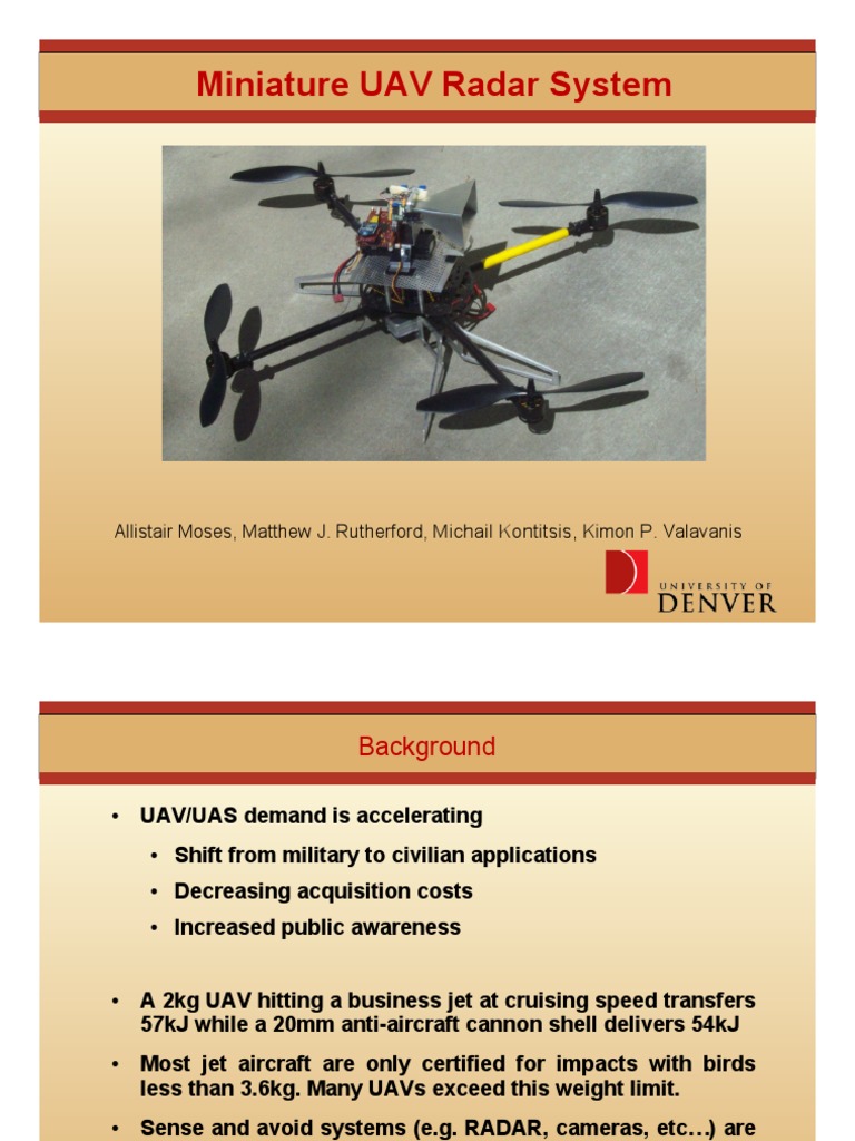 Miniature UAV Radar System | PDF | Radar | Unmanned Aerial Vehicle