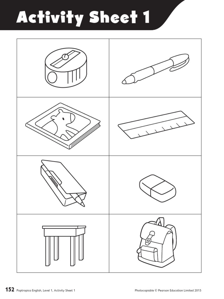 Activity Sheet - School Materials | PDF