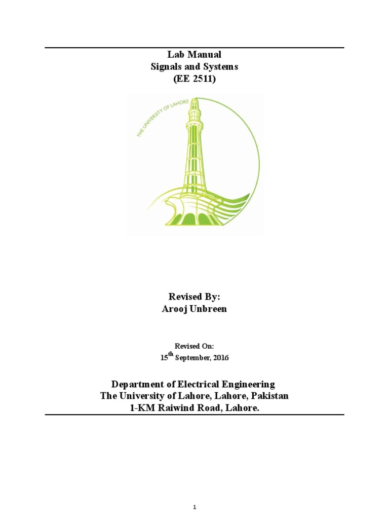 Signal and Systems | PDF | Matrix (Mathematics) | Sampling (Signal Processing)