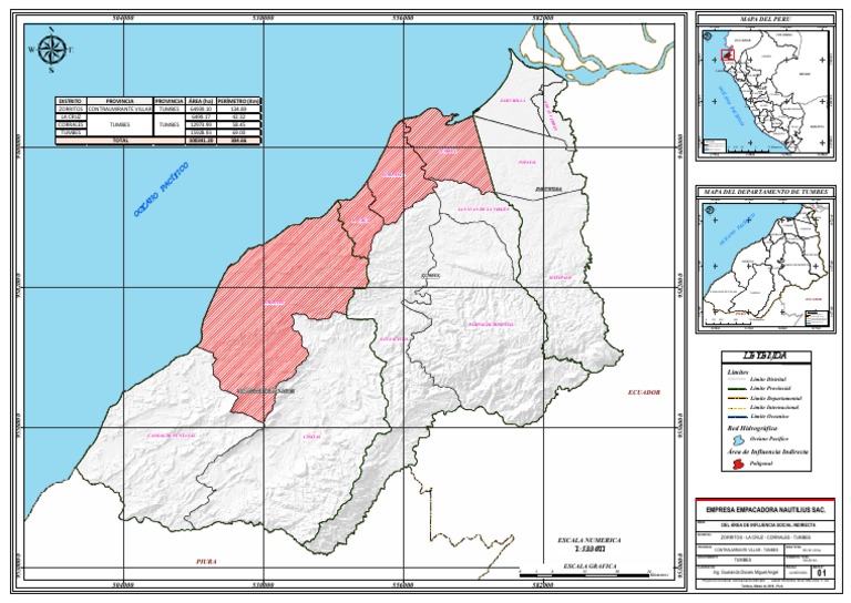 Mapa Politico de La Region Tumbes | PDF | América del Sur | Perú