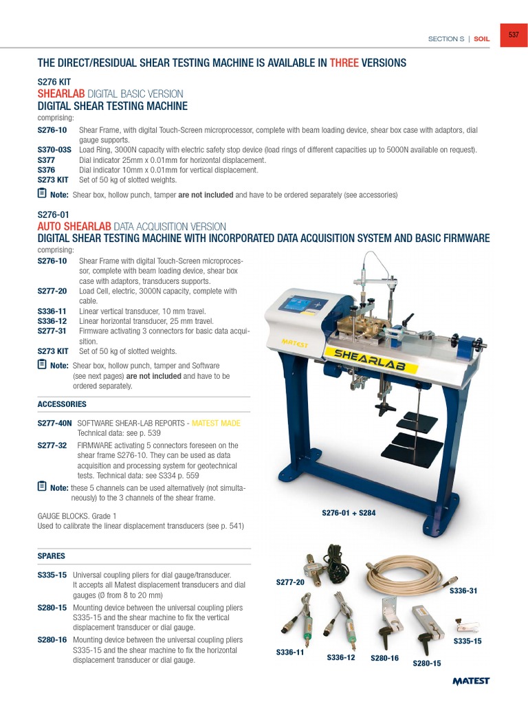 Shear Testing Machine | PDF | Manufactured Goods | Equipment