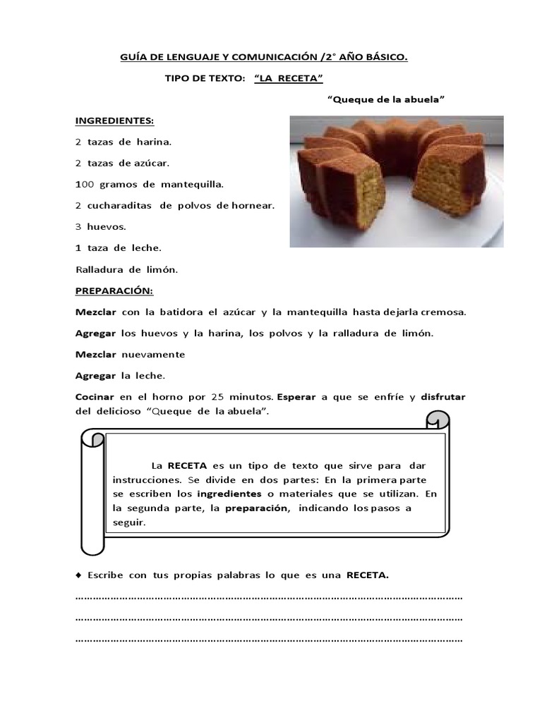 Clase 1 La Receta | PDF | Cocina, comidas y vino