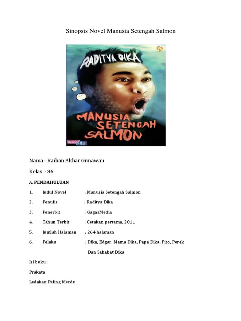 Sinopsis Novel Manusia Setengah Salmon | PDF