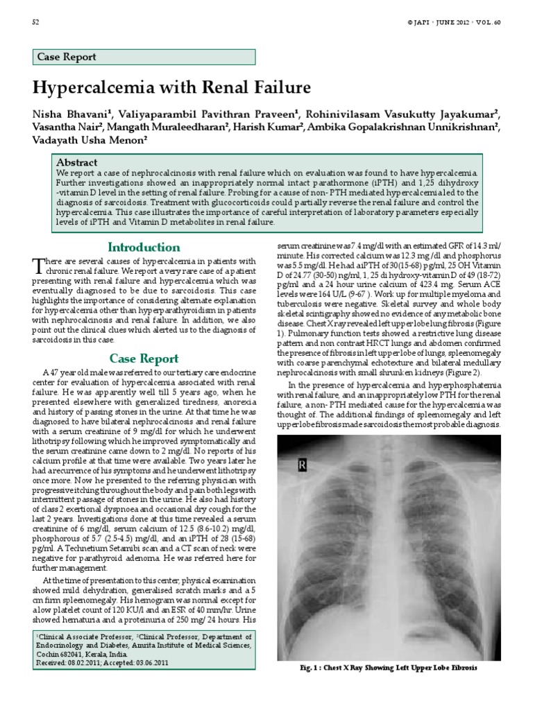 14 CR Hypercalcemia With Renal | PDF | Vitamin D | Kidney