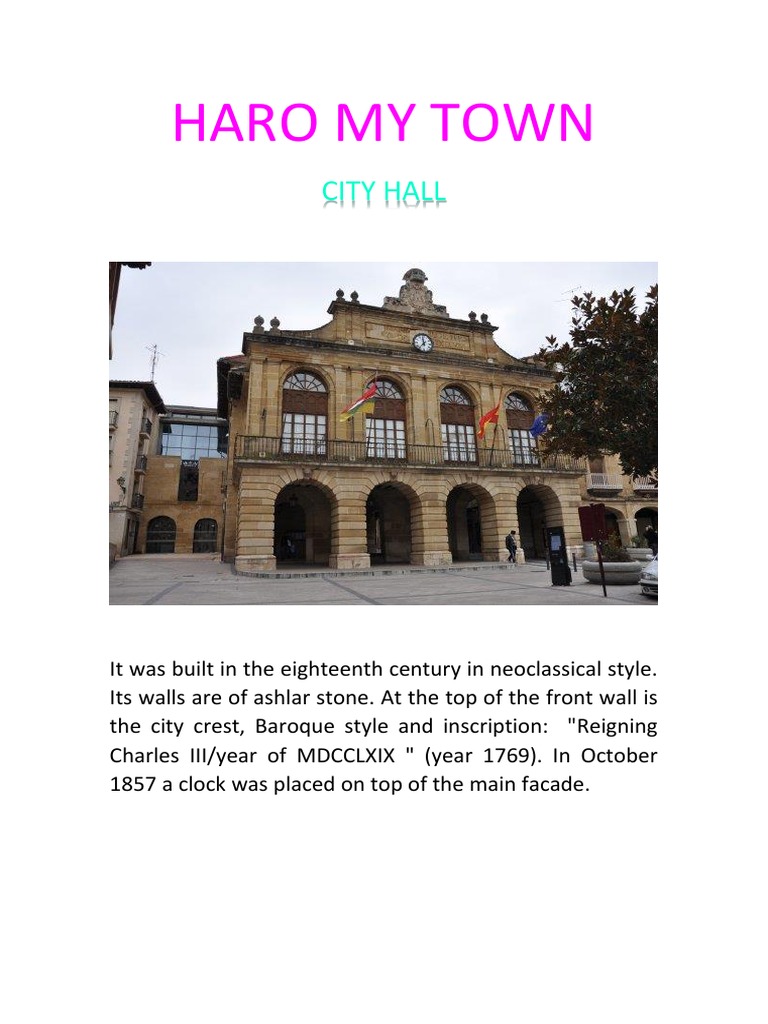 Haro My Town: City Hall | PDF