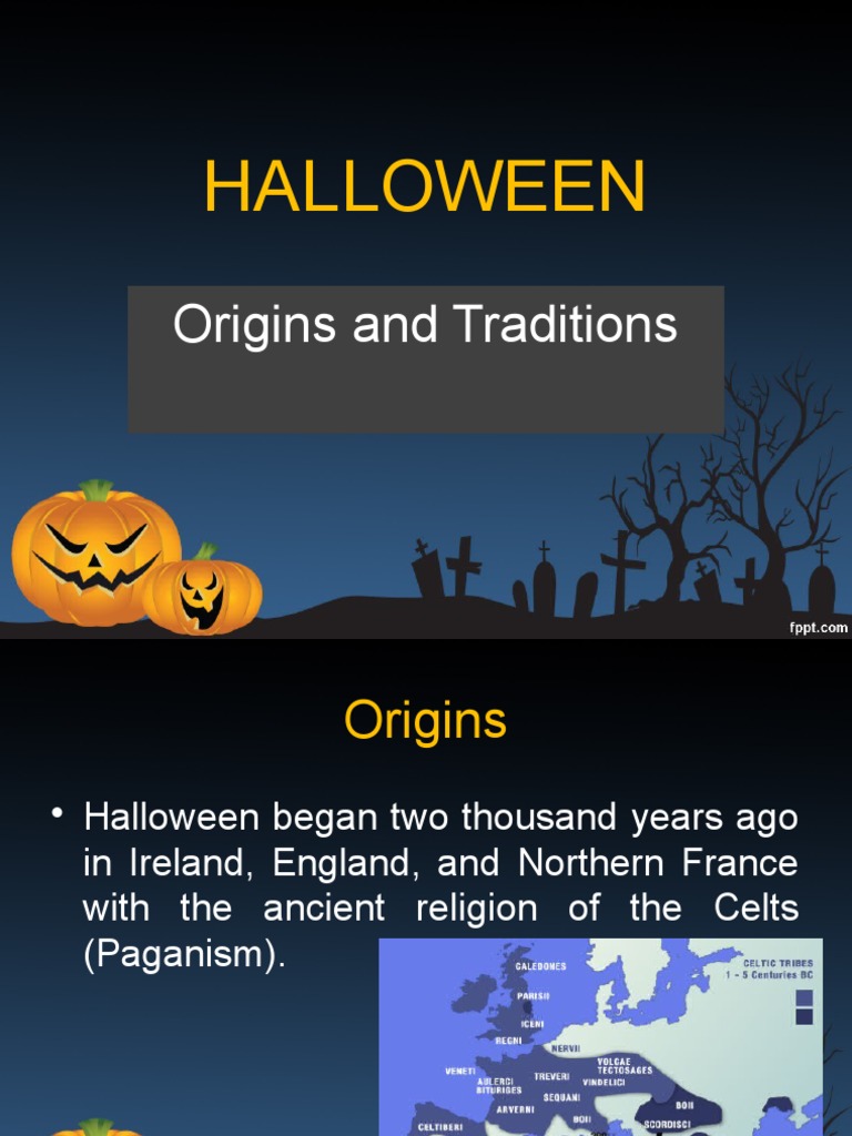 Halloween: Origins and Traditions Explained | PDF | Halloween | Autumn ...