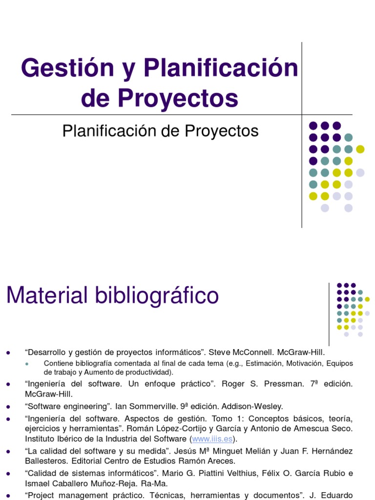 Planificacion de Proyectos | PDF | Planificación | Gestión de proyectos