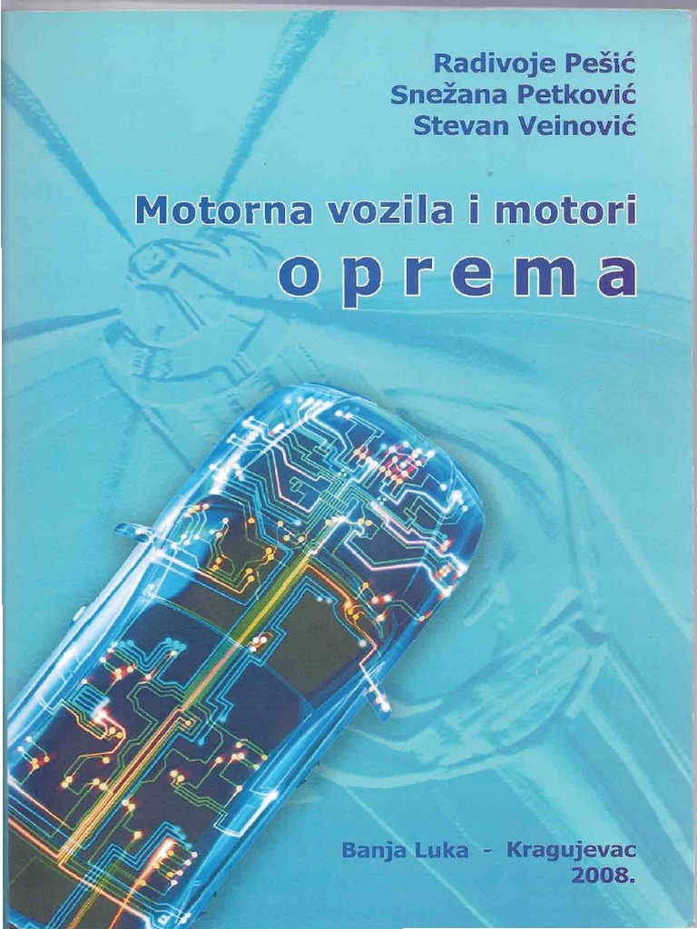 Knjiga Oprema - Motori I Motorna Vozila PDF | PDF