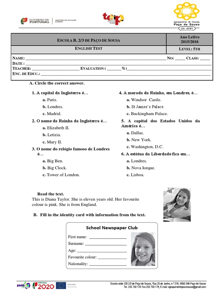 1st English Test Nov. | PDF | Linguistic Typology | Syntactic Relationships