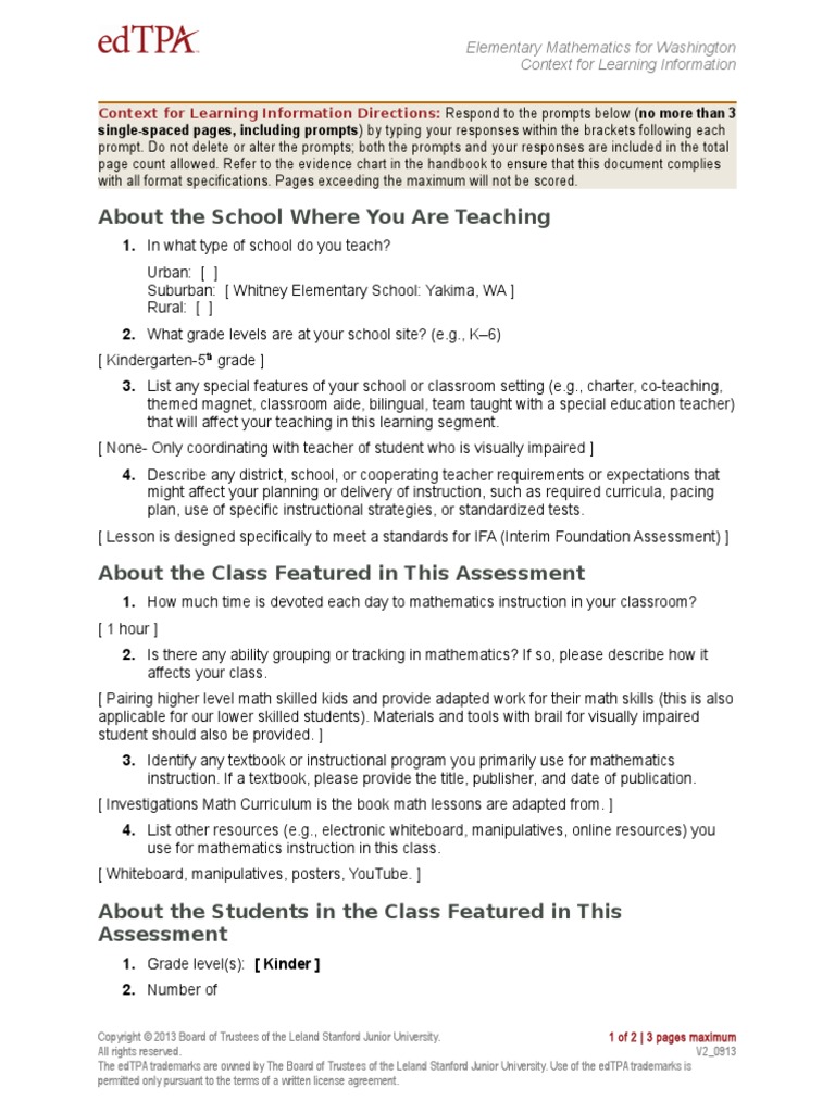 Math Context-For-Learning-Washington-State | PDF | Individualized ...