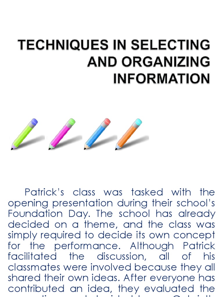 Techniques in Selecting and Organizing Information 2 | PDF | Coconut ...