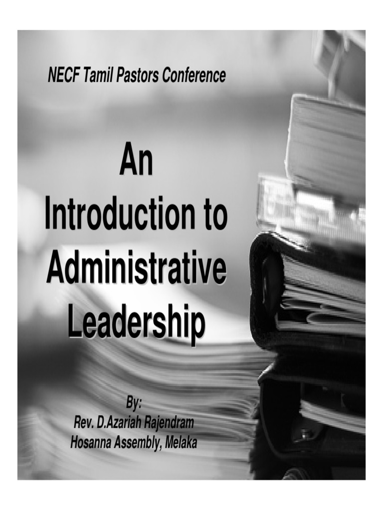 Introduction To Administrative Leadership | PDF | Leadership | Behavior ...