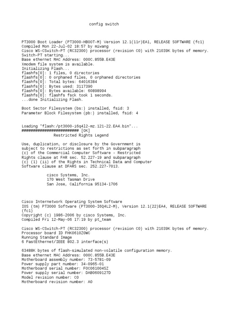 TP 2 | PDF | Network Switch | Booting