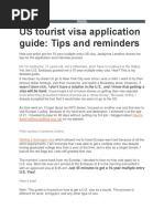 CV Template for Visa Applications | PDF | Career & Growth