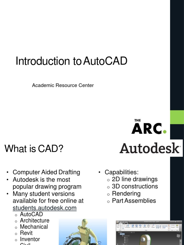 Introduction To AutoCAD | PDF | Auto Cad | Software