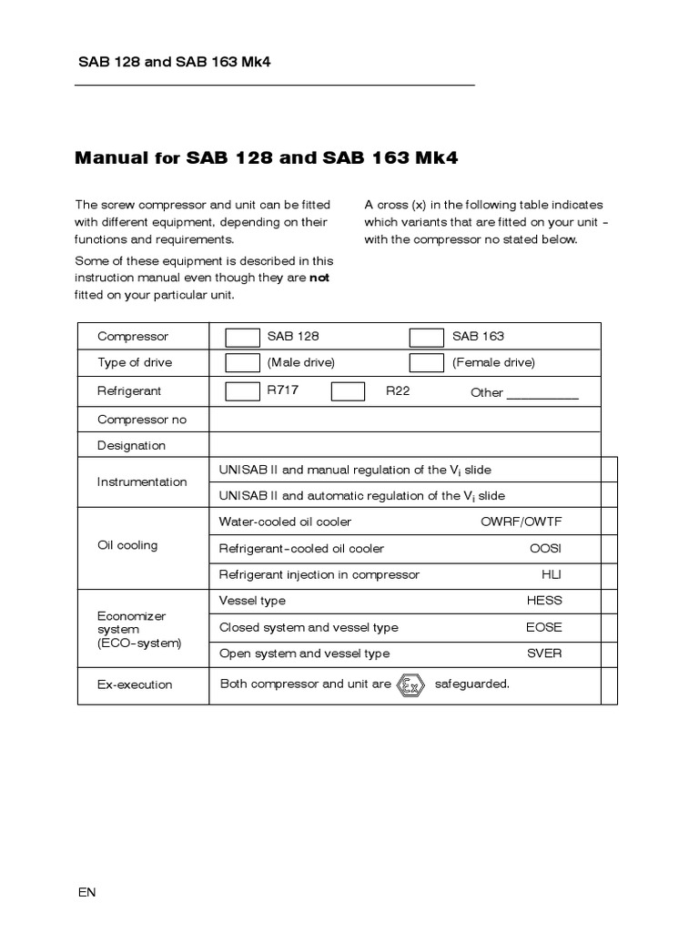 Manual SAB 128-163 MK4 PDF | PDF | Screw | Mechanical Engineering