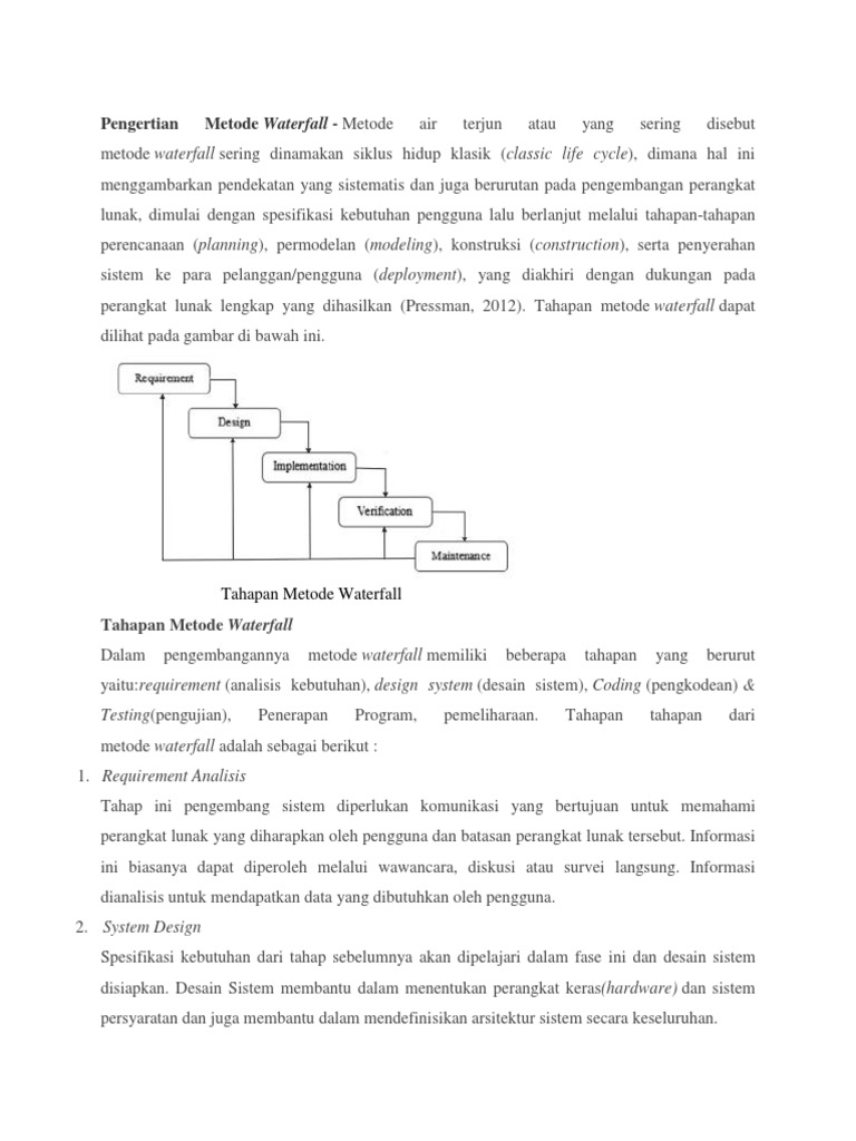 Metode Waterfall | PDF