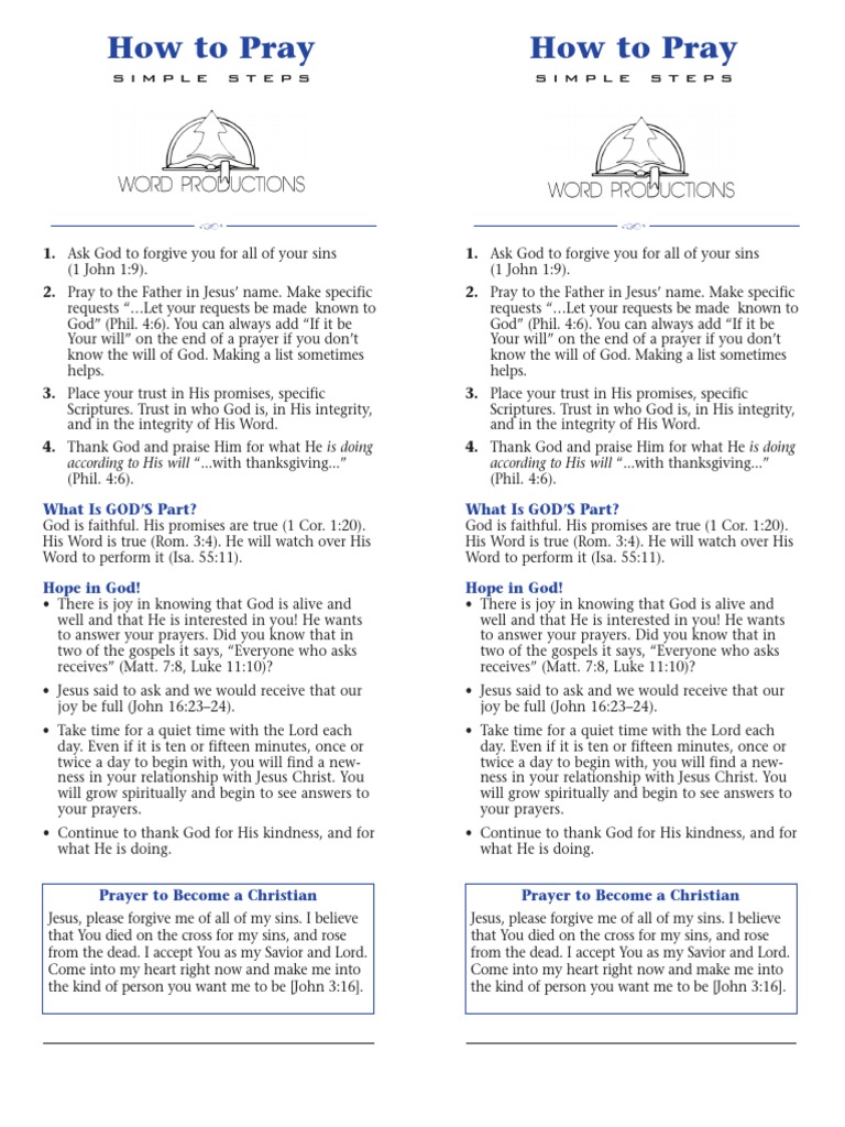How To Pray How To Pray: Simple Steps Simple Steps | Download Free PDF ...