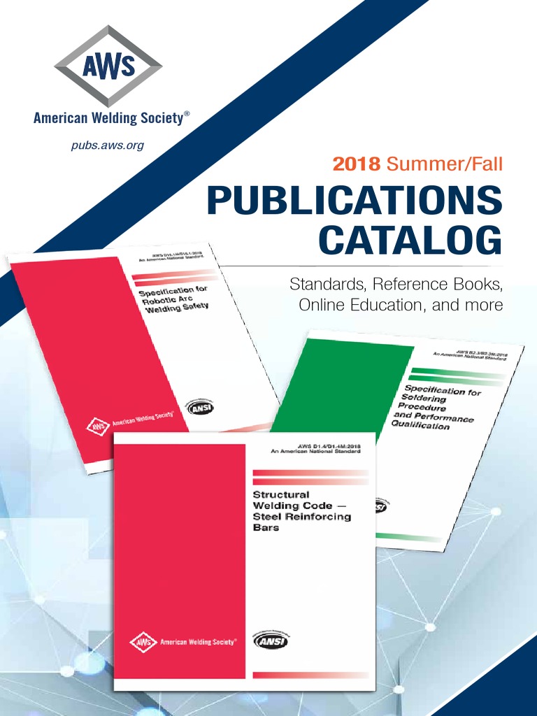 Catalog 2018-Summer - AWS Oficial PDF | PDF | Nondestructive Testing ...