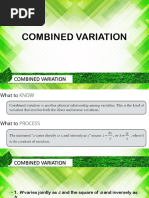 Joint-Variation-Ppt Grade 9 | PDF | Equations | Mathematician