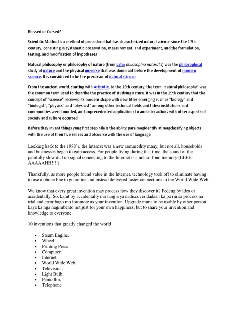 Blessed or Cursed | PDF