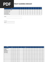 Toilet Log Sheet | PDF