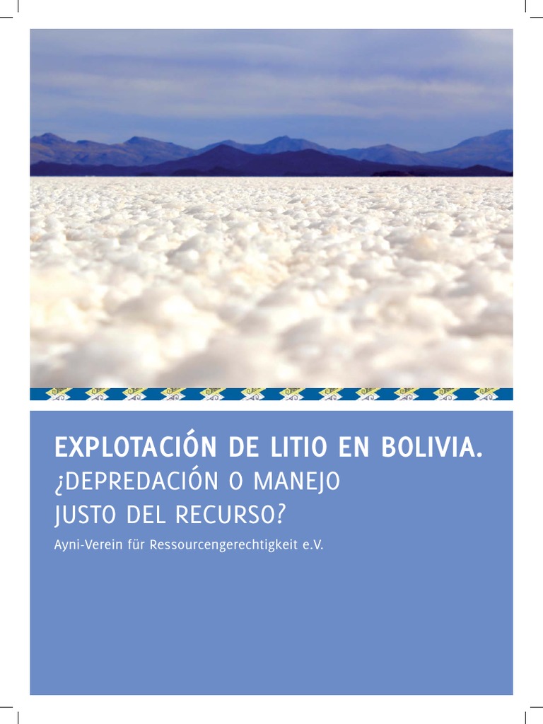 Litio Bolivia | PDF | Quinua | Bolivia